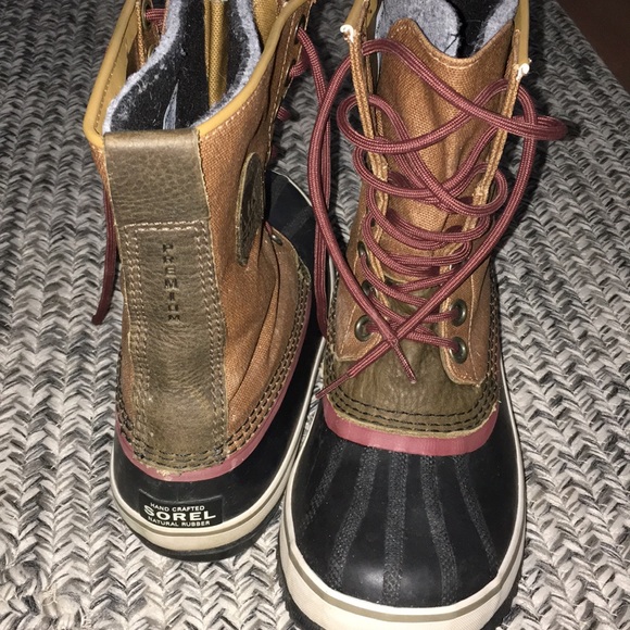 Sorel | Shoes | Sorel Canvas Snow Boots | Poshmark